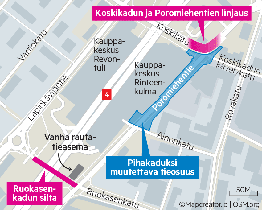 Pitkään jahkailtu Ruokasenkadun silta rakenteille huhtikuussa ...